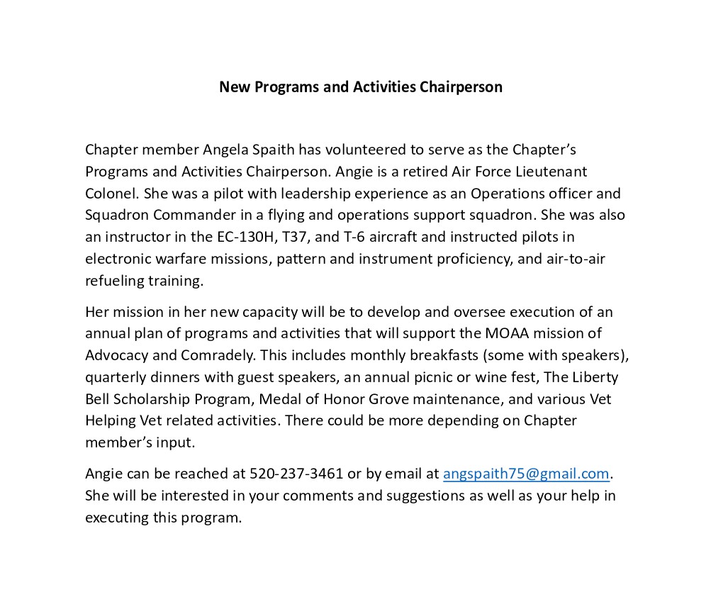 Posts | Valley Forge Chapter – MOAA